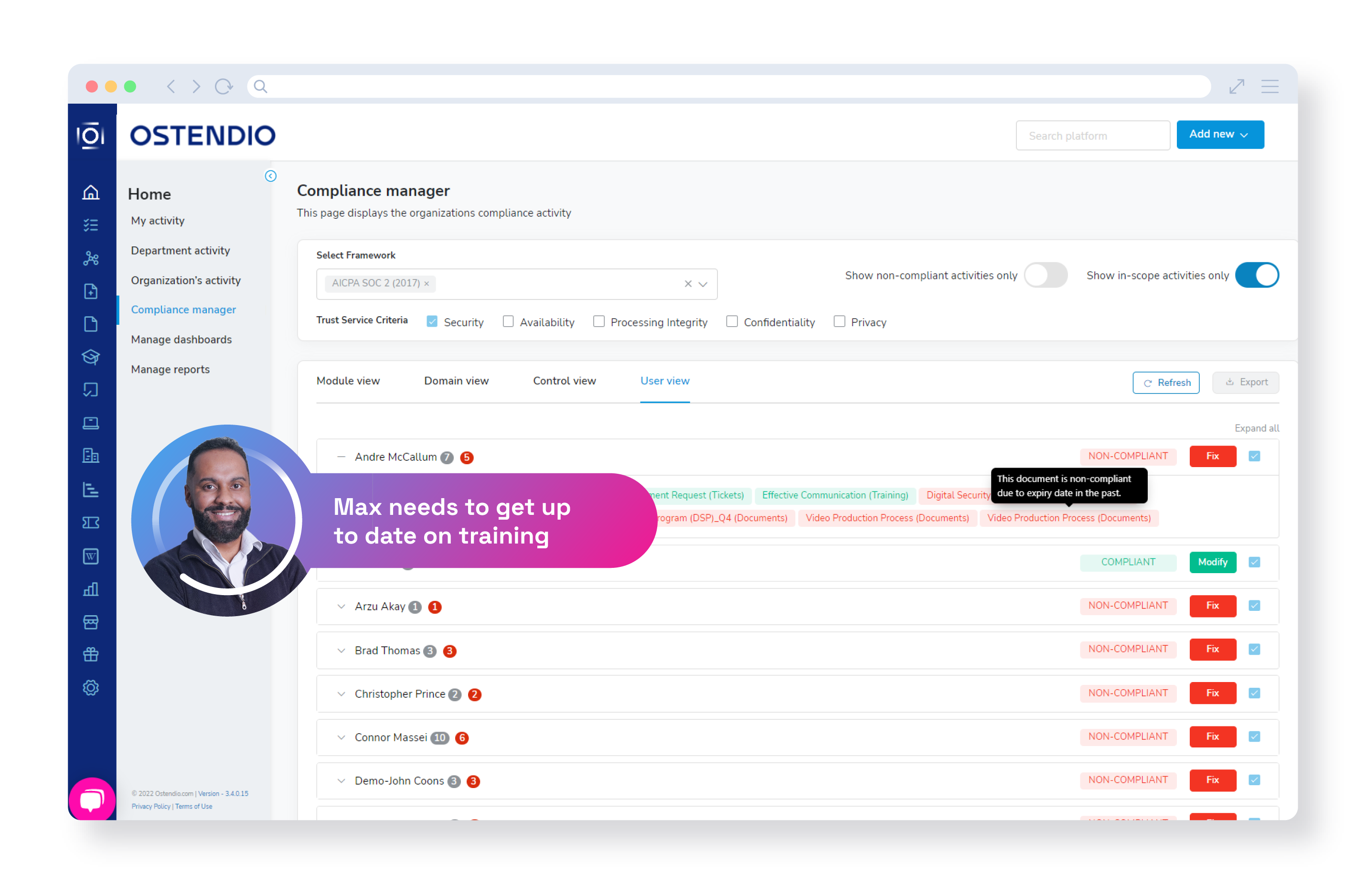 Overview of the Compliance Manager