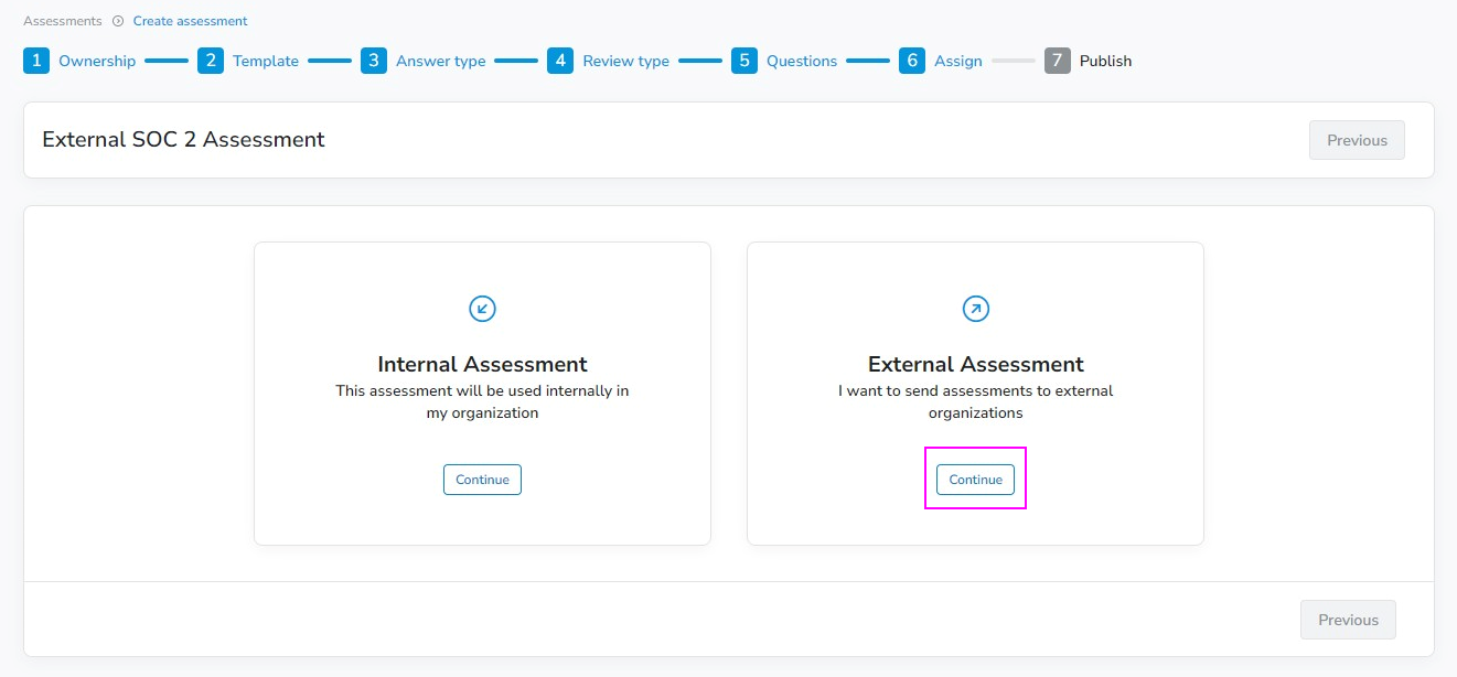How to Create and Send an External Assessment from Industry Template