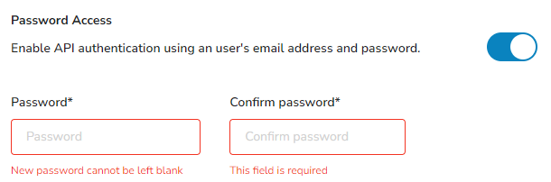 Create and Manage an API User Profile