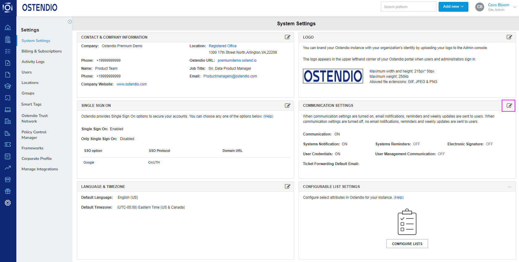 How to Configure Communication Settings