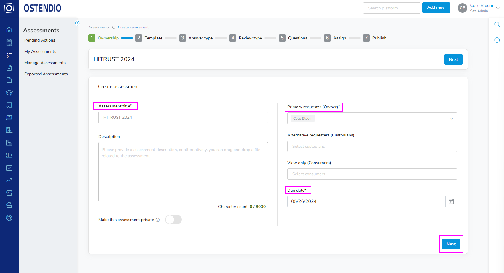 How to Create and Send Third-Party Risk Assessments