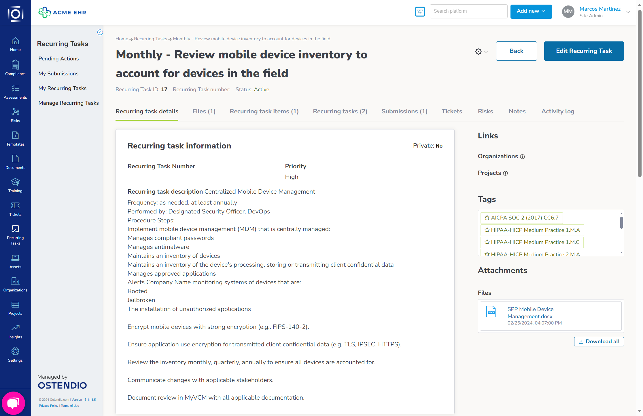 How to Edit a Recurring Task