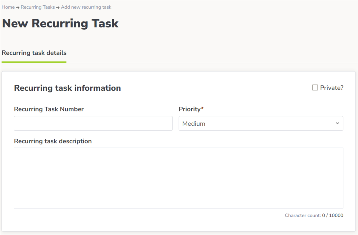 How to Create a Recurring Task