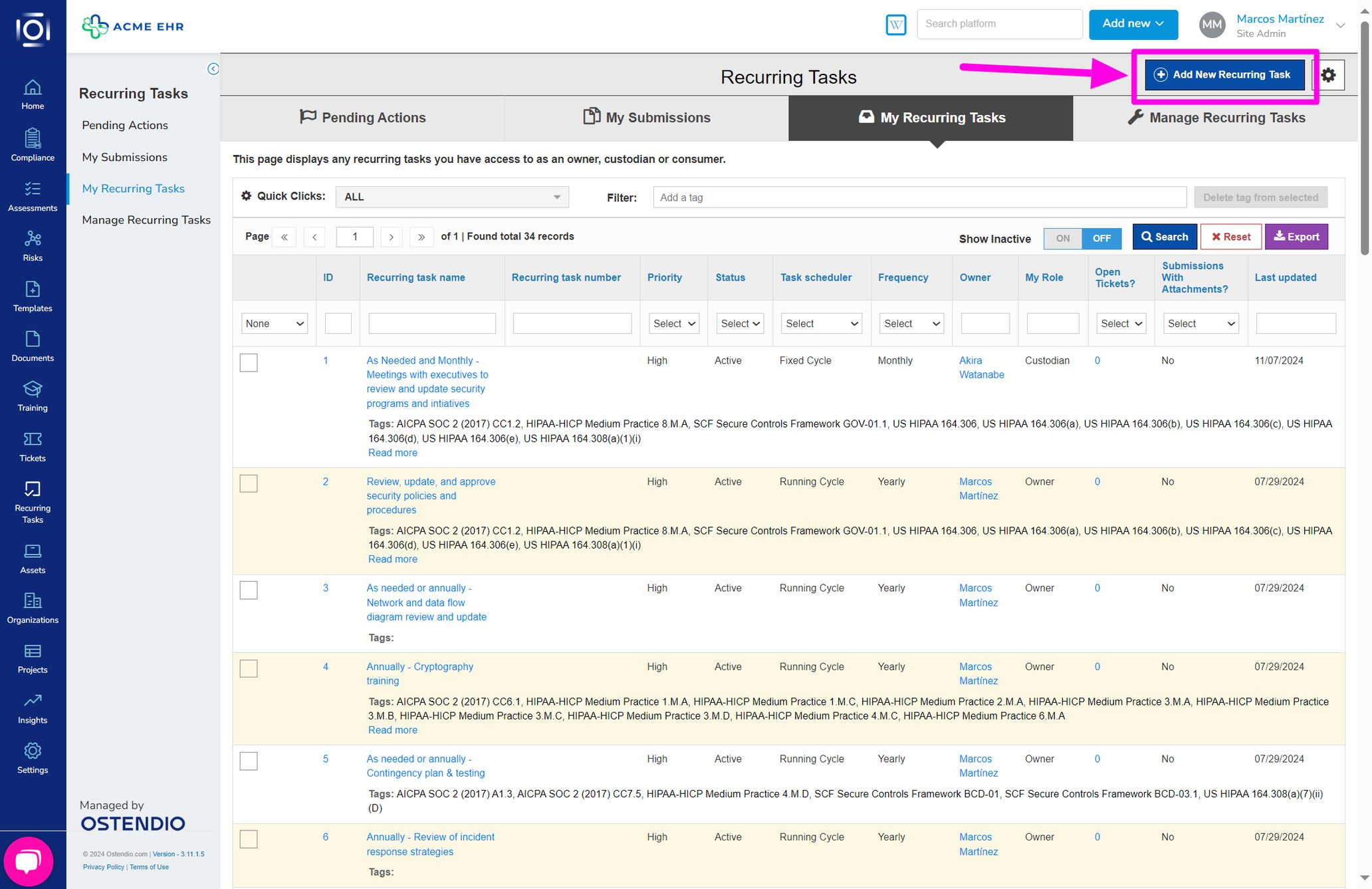 Ostendio-Knowbe4 Training Setup and Best Practices