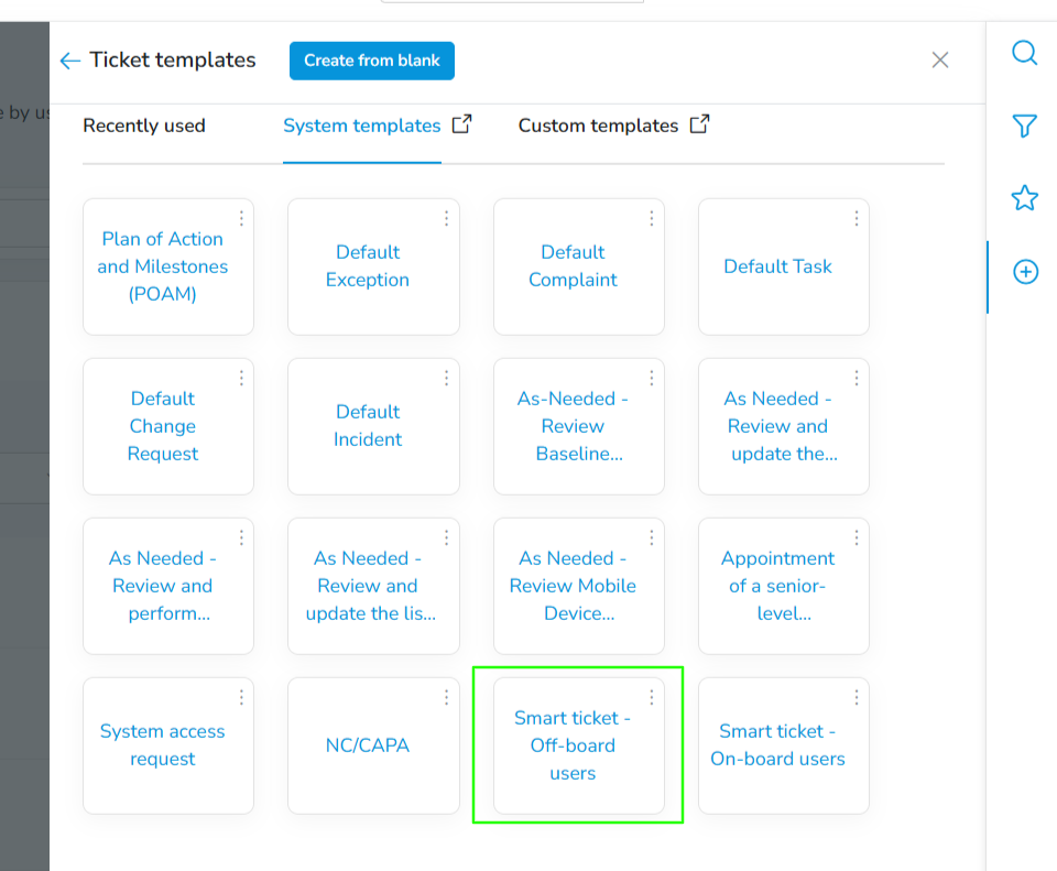 How to Off-board an Employee using an Off-boarding Smart Ticket